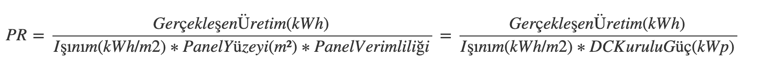 PR (Performance Ratio) calculation in solar power plants - SOLARIAN